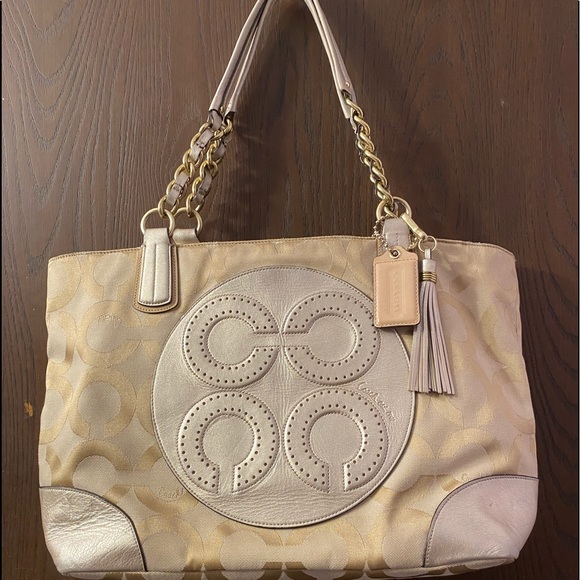 Coach | Bags | Coach Colette Signature Op Art Sateen | Poshmark